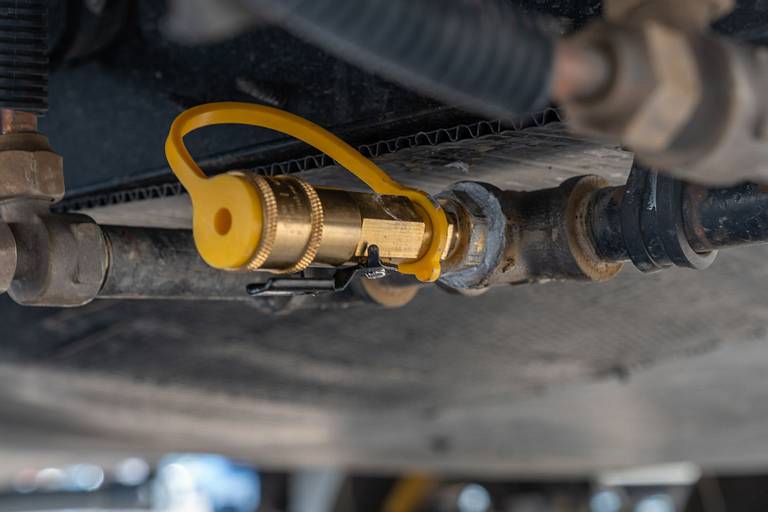 Installed Propane Quick Connect