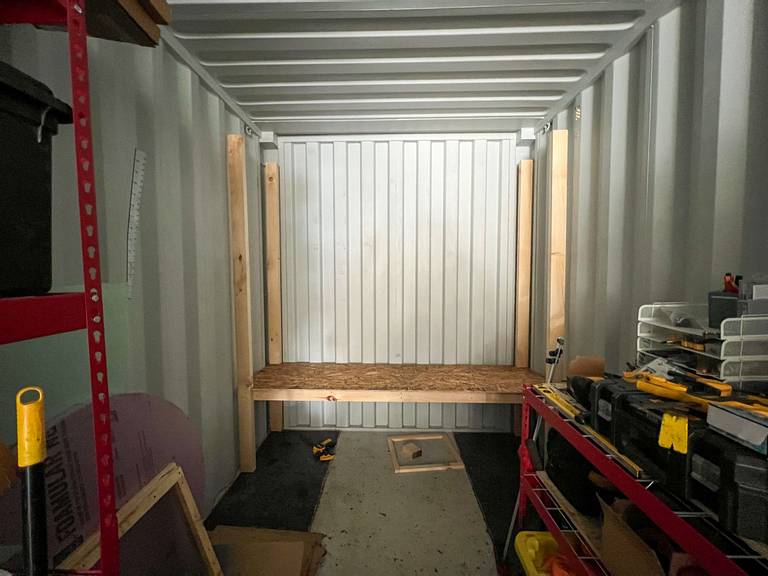 Shipping Container Shelves.