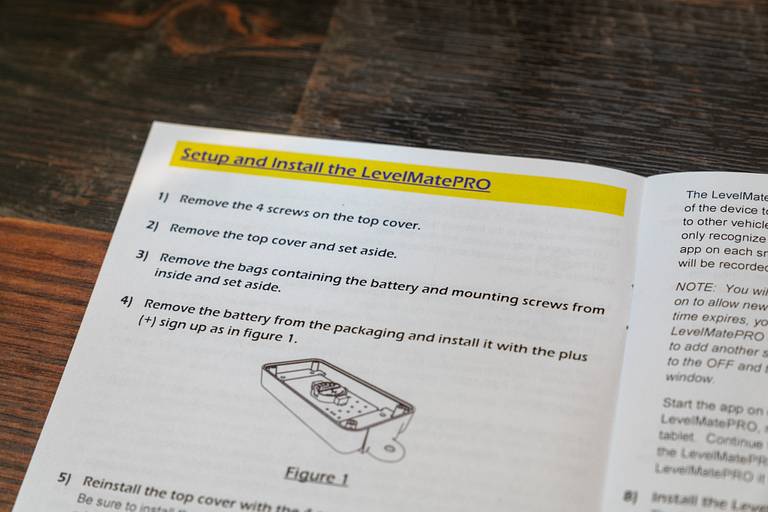LevelMatePRO Instructions